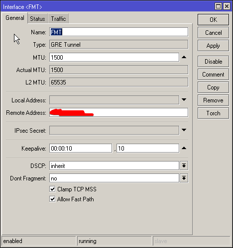 GRE Tunnel - TCP or UDP - General - MikroTik community forum