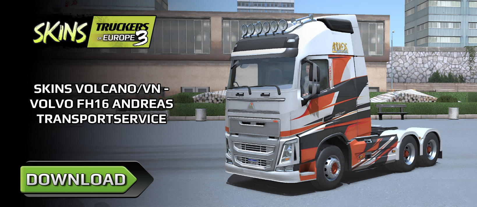 SKINS STREAM/RT LEGEND 2013 - SCANIA RJL AZUL COM FAIXA CINZA