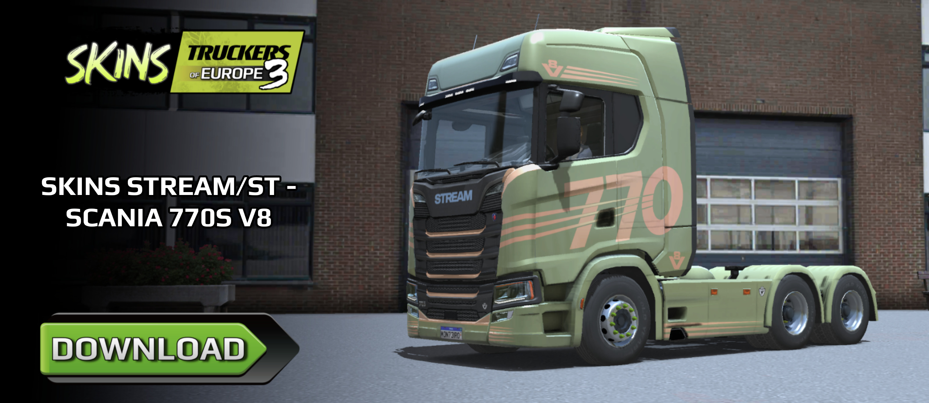 SKINS STREAM/ST - SCANIA S 8x4 CATERPILLAR 2.0